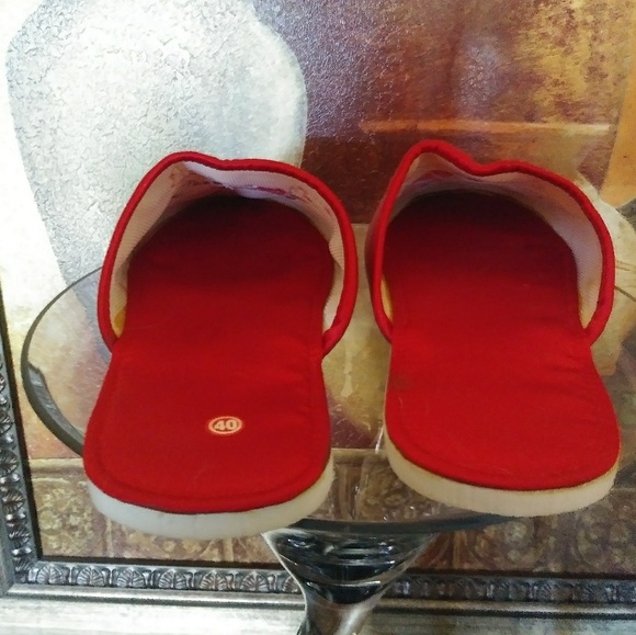 Shoes | Red Satin Slippers | Poshmark